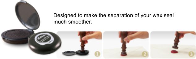 Special release agent soaked pad in convenient clamshell container ...